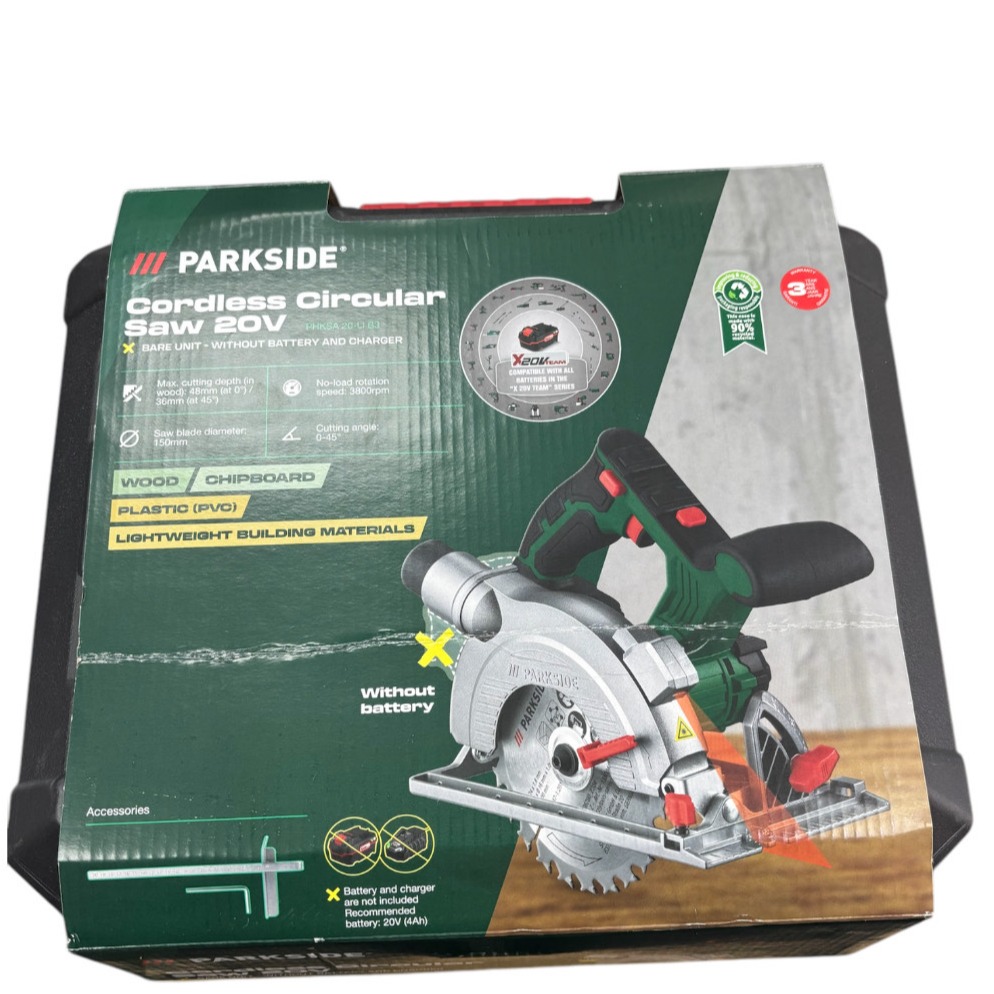 Used Parkside cordless circular saw 20v - Own4Less